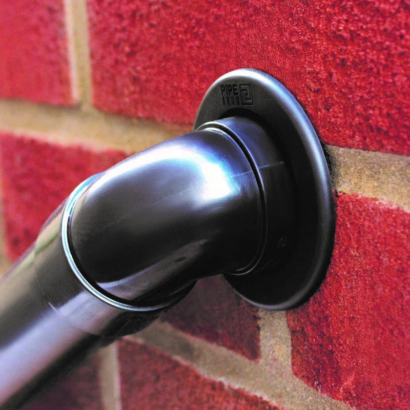 PipeSnug 32mm Waste Pipe Collar Black - Pack of 2 | Drainage Superstore®