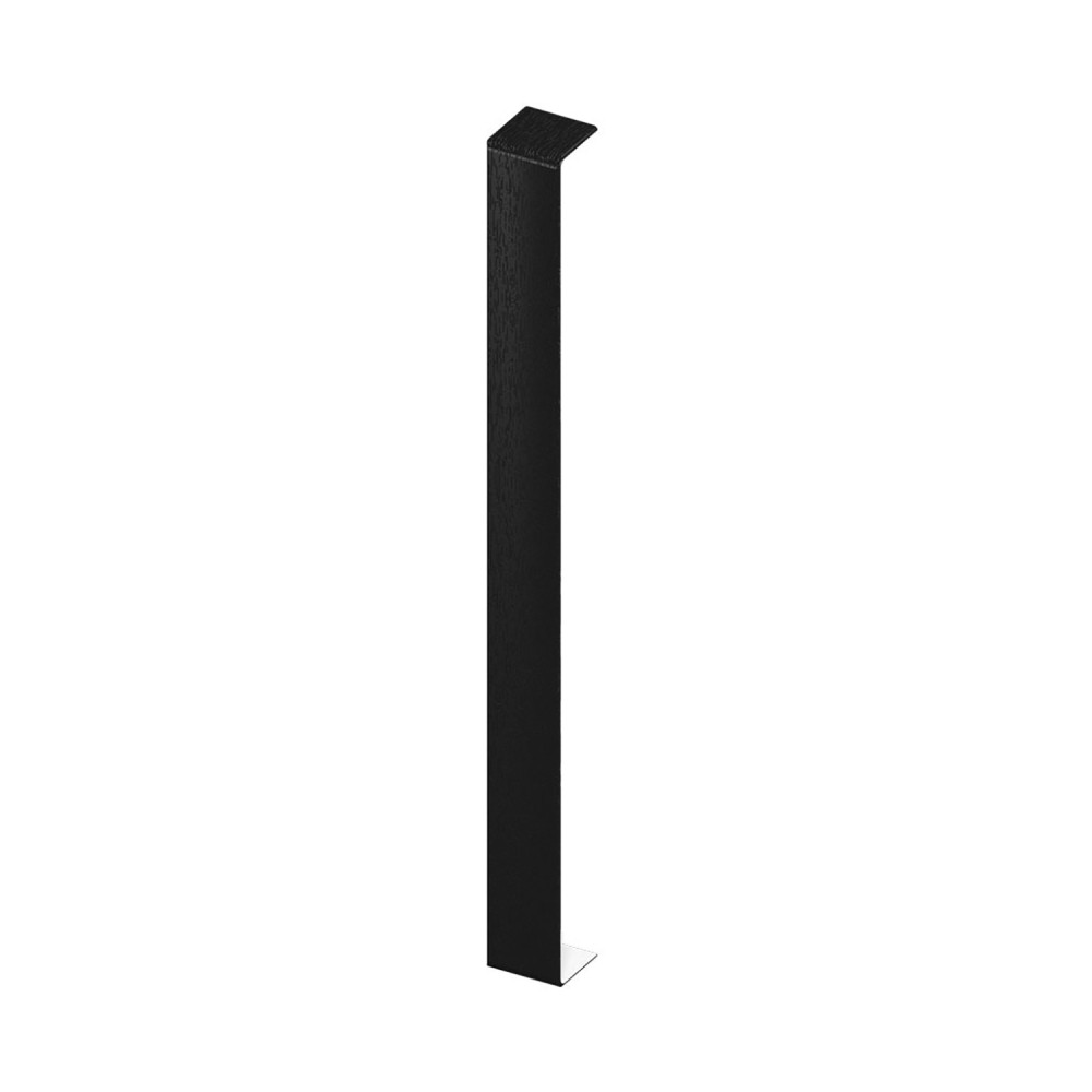 Plain uPVC Fascia & Capping Board Joining Trim 450mm - Black | Drainage ...
