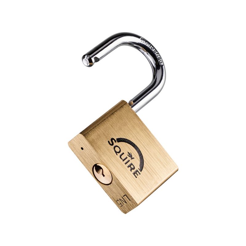 Premium Brass Double Locking Padlock with Steel Shackle & Two Keys ...