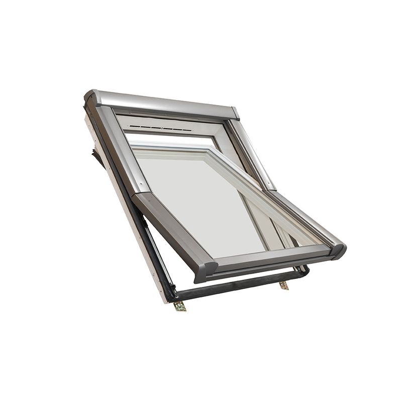Easy-trim Roto ETR4 Double Glazed Centre Pivot PVC Roof Window ...