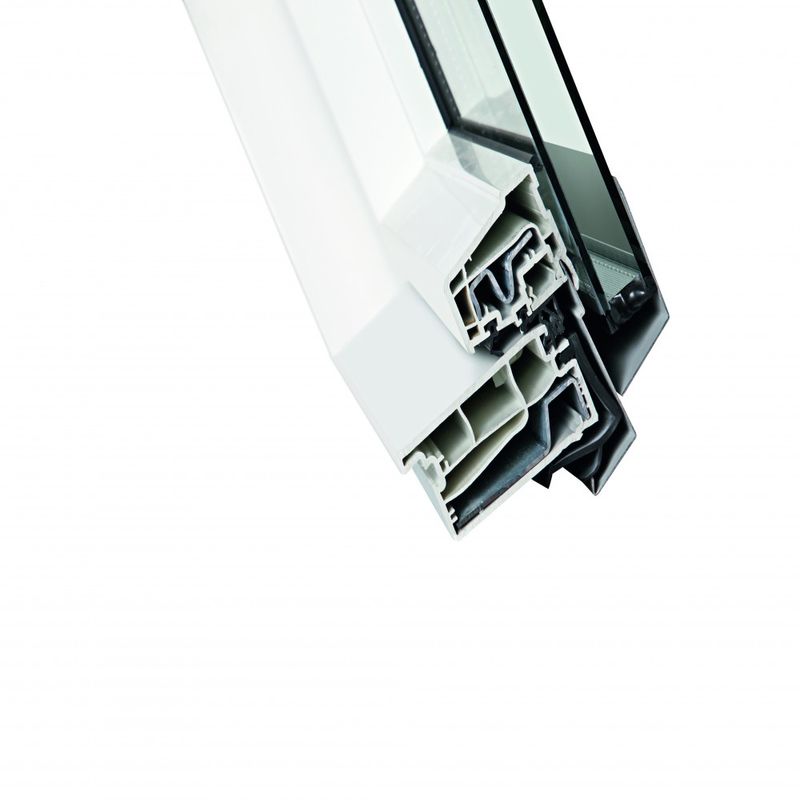 Easy-trim Roto ETR4 Double Glazed Centre Pivot PVC Roof Window ...