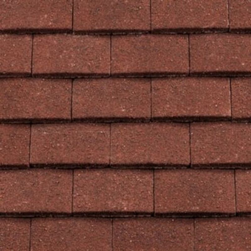Redland Concrete Plaintile Roof Tile Granular - Antique Red | Roofing ...