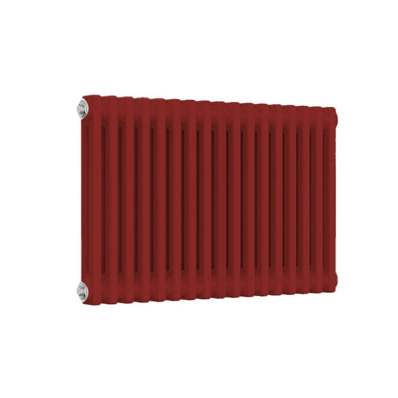 Reina Colona 2 Column RAL 3000 Flame Red Horizontal Radiator - 500mm x ...