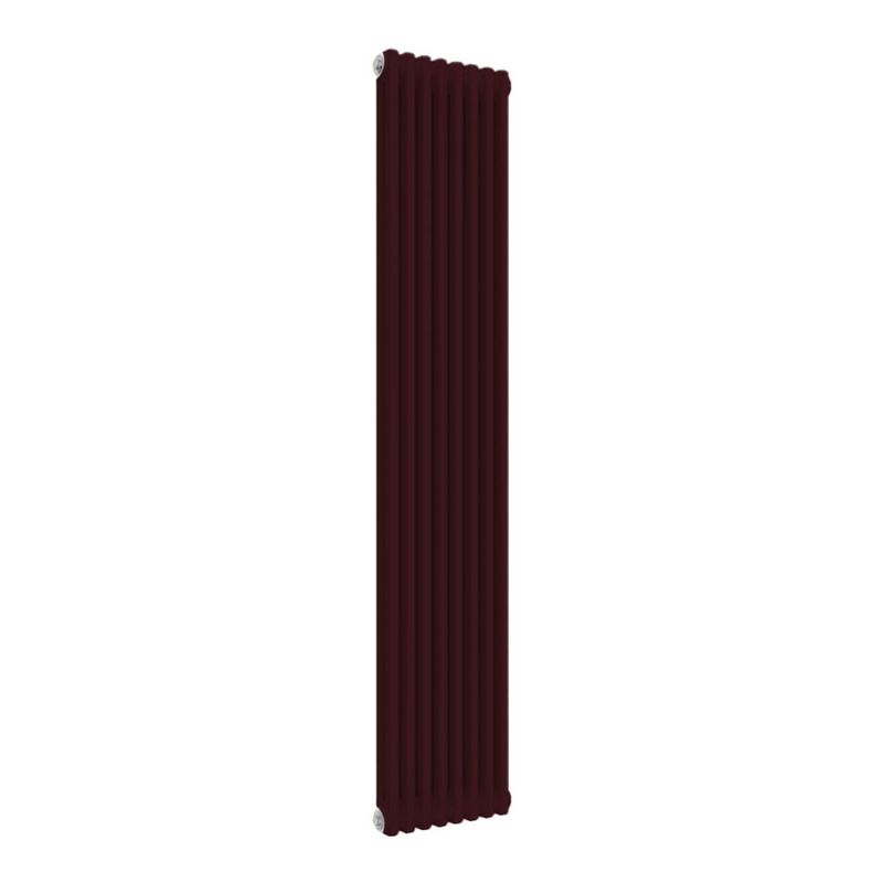 Reina Colona 2 Column RAL 3005 Wine Red Vertical Radiator - 1800mm x ...