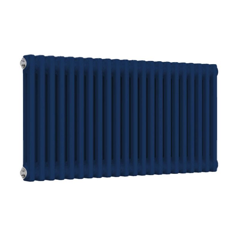 Reina Colona 2 Column RAL 5005 Signal Blue Horizontal Radiator - 500mm ...