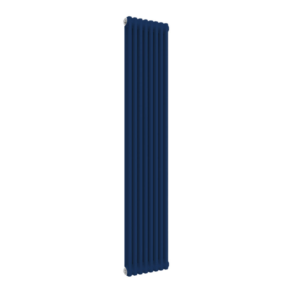 Reina Colona 2 Column RAL 5005 Signal Blue Designer Vertical Radiator ...