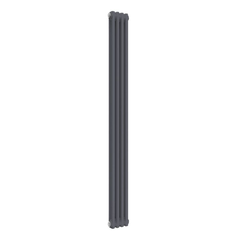 Reina Colona 2 Column RAL 7015 Slate Grey Vertical Radiator - 1800mm x ...