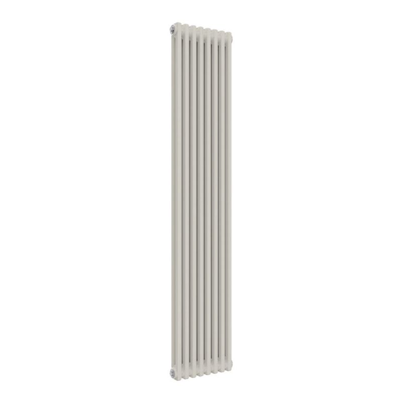 Reina Colona 2 Column RAL 9002 Grey White Vertical Radiator - 1800mm x ...