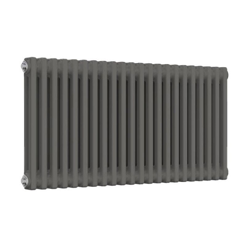 Reina Colona 2 Column RAL 9007 Grey Aluminium Horizontal Radiator ...
