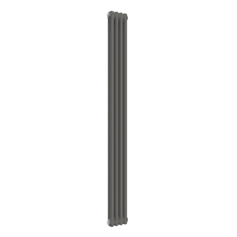 Reina Colona 2 Column RAL 9007 Grey Aluminium Vertical Radiator ...