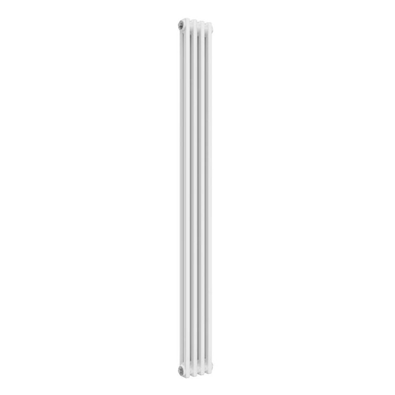 Reina Colona 2 Column White Vertical Radiator - 1800mm x 200mm ...