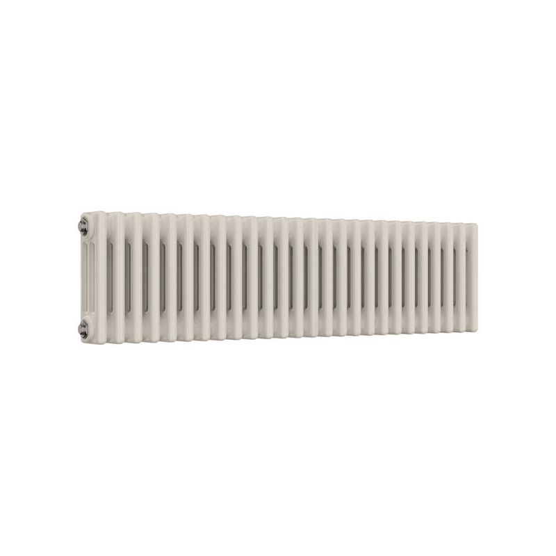 Reina Colona 3 Column RAL 9001 Cream Horizontal Radiator - 300mm x ...