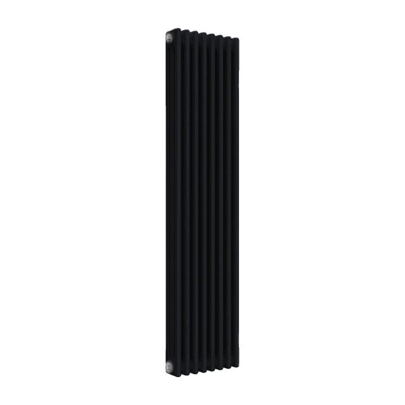 Reina Colona 3 Column RAL 9005 Jet Black Designer Vertical Radiator ...