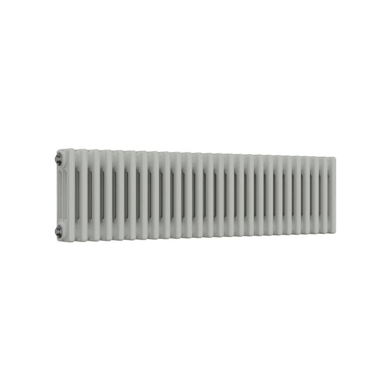 Reina Colona 3 Column RAL 7035 Pale Grey Horizontal Radiator - 300mm x ...
