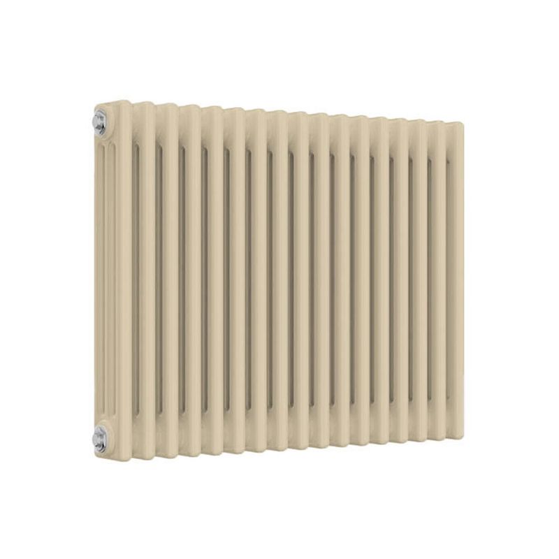 Reina Colona 3 Column RAL 1015 Light Ivory Horizontal Radiator - 600mm ...