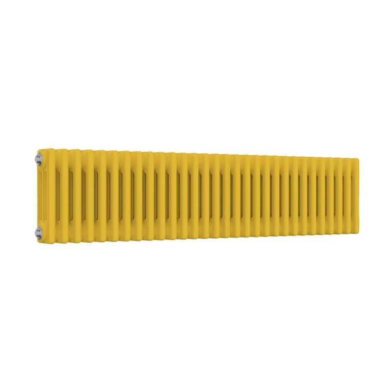Reina Colona 3 Column RAL 1023 Traffic Yellow Horizontal Radiator ...