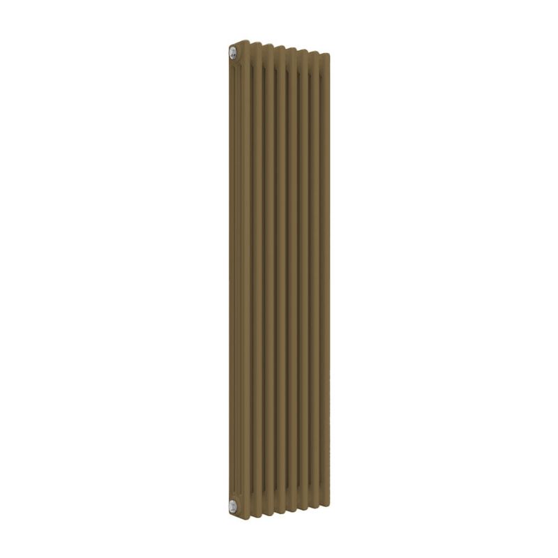 Reina Colona 3 Column RAL 1036 Pearl Gold Designer Radiator - 1500mm x ...