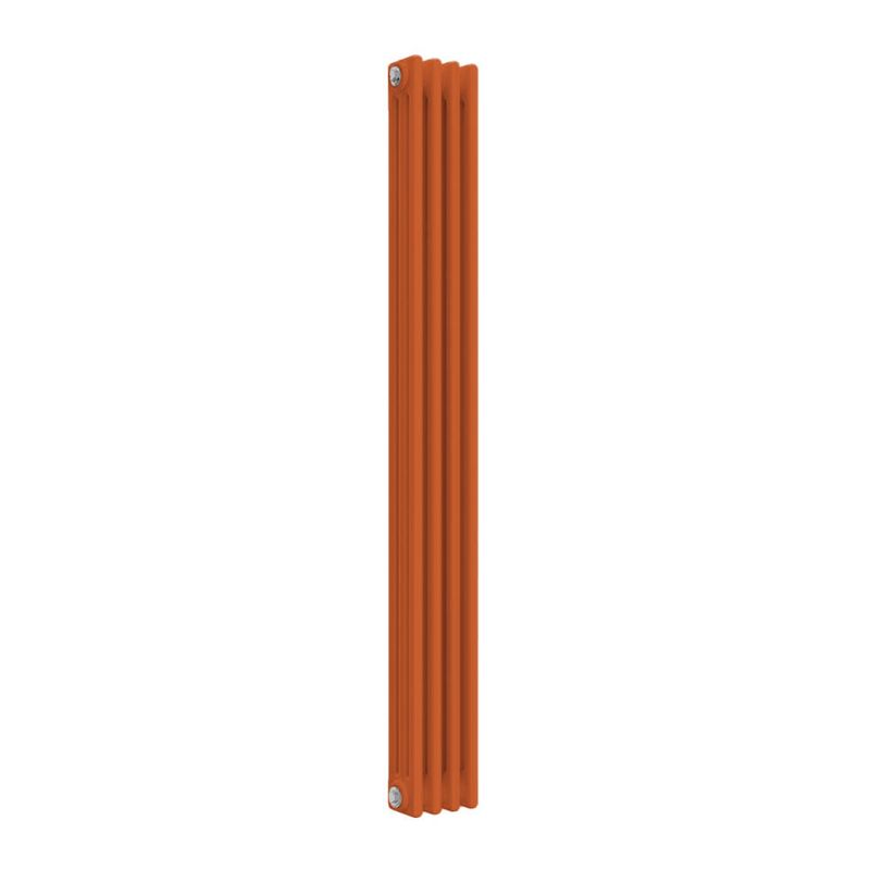 Reina Colona 3 Column RAL 2004 Pure Orange Designer Radiator - 1500mm x ...