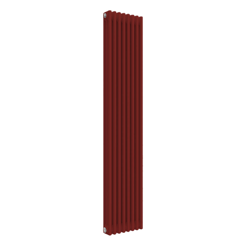 Reina Colona 3 Column RAL 3001 Signal Red Designer Vertical Radiator ...