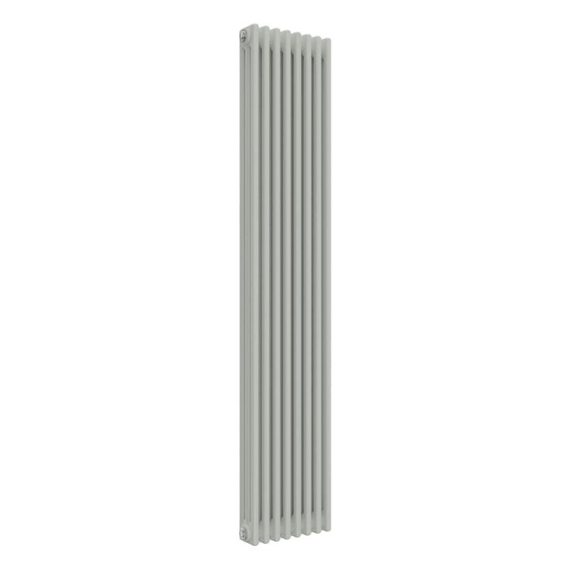 Reina Colona 3 Column RAL 7032 Grey Vertical Radiator - 1800mm x 380mm ...