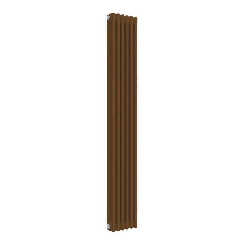 Reina Colona 3 Column RAL 8003 Clay Brown Vertical Radiator - 1800mm x ...