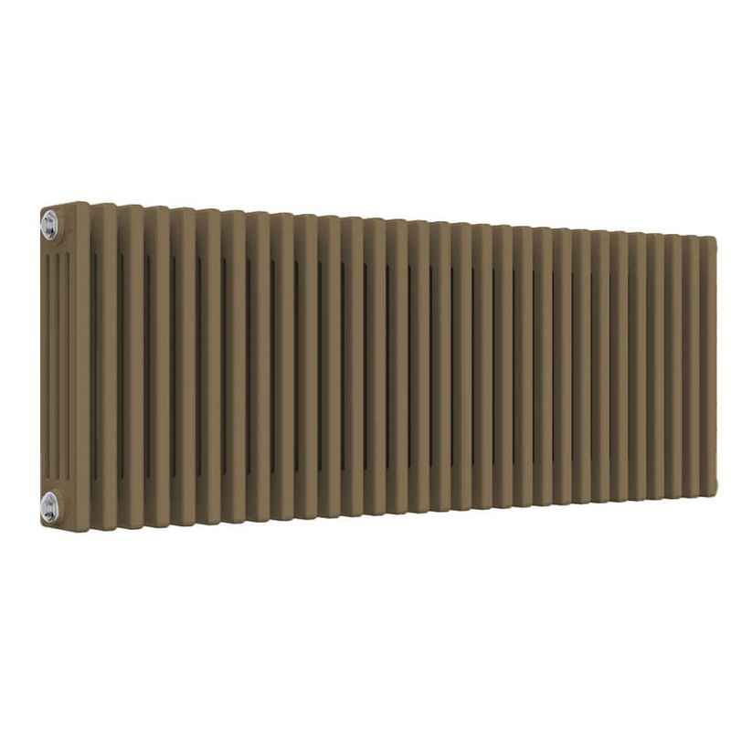 Reina Colona 4 Column RAL 1001 Pale Beige Horizontal Radiator - 500mm x ...
