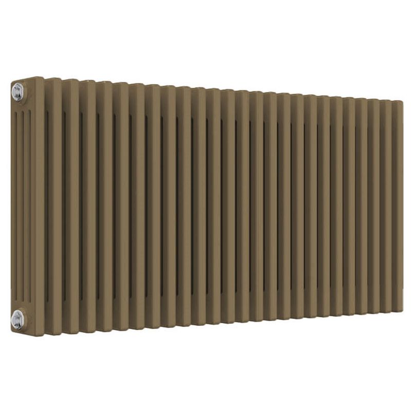 Reina Colona 4 Column RAL 1001 Pale Beige Horizontal Radiator - 600mm x ...