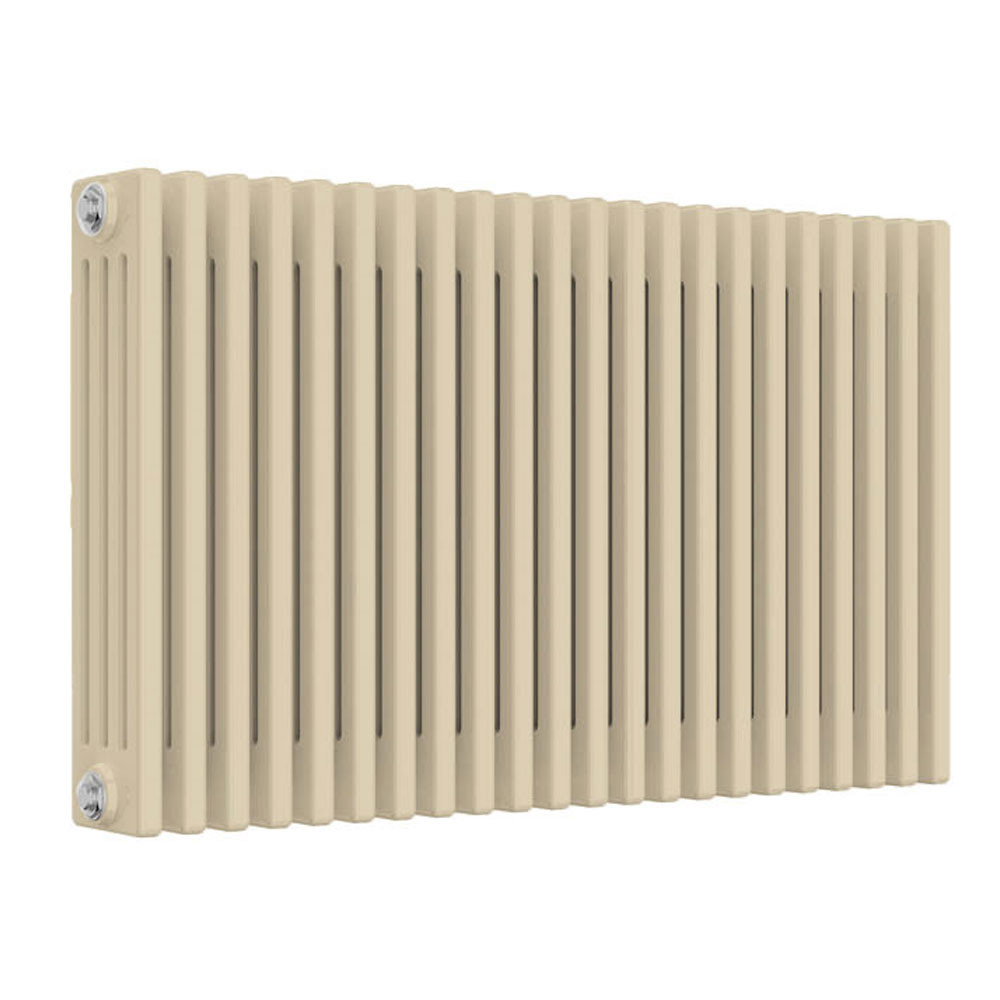 Reina Colona 4 Column RAL 1015 Light Ivory Horizontal Radiator - 600mm ...
