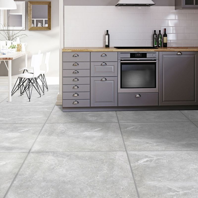 Rimini Grey Stone Effect Anti Slip Porcelain Floor Tile - 1000mm x ...