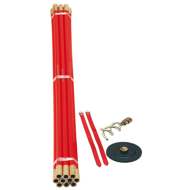 ROTHENBERGER Drain Rod Set with 10 x Drain Rods, 4 inch Plunger, Worm ...