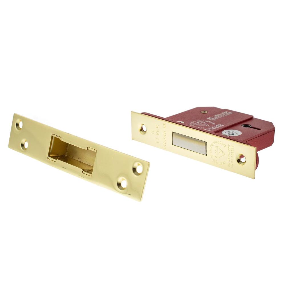 SpiraBrass BS3621 5 Lever 3 inch Dead Lock - Electro Brass | Door ...