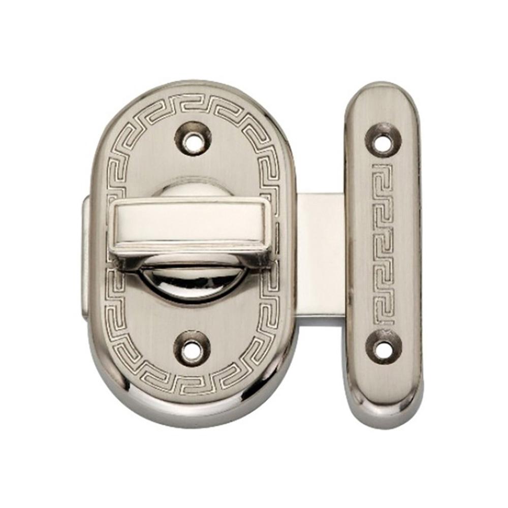 SpiraBrass Delta Bathroom Latch - Satin Nickel | Door Superstore®