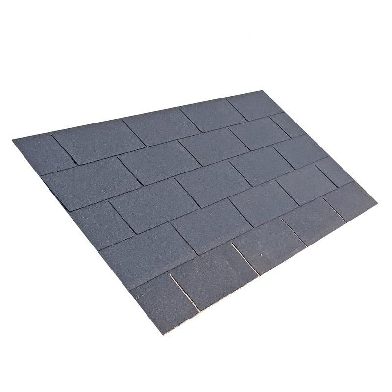 Square Butt 3 Tab Roofing Bitumen Felt Shingles in Black - 2.4m2 Pack ...