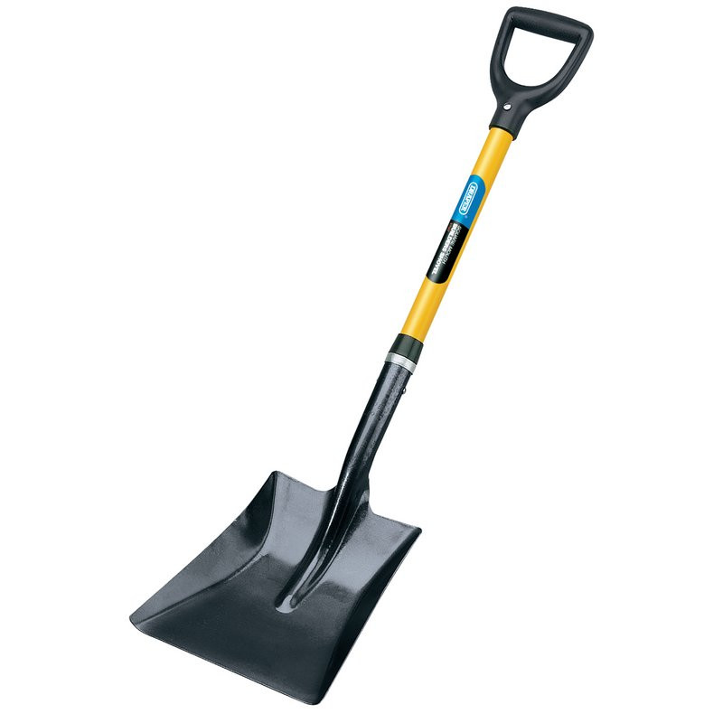 Square Mouth Builders Shovel with Fibreglass Shaft | Insulation Superstore®