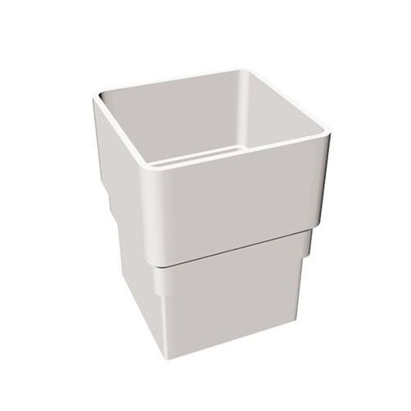 Square Plastic Downpipe Connector - Caramel | Drainage Superstore®