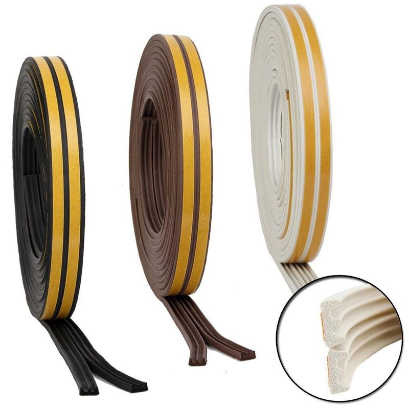 Stormguard EPDM E Profile Weatherstrip Seal (10m) (BLACK) | Insulation ...