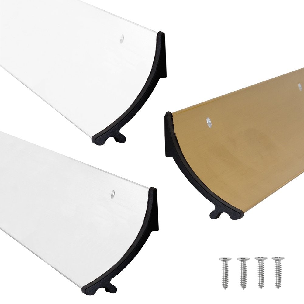 Stormguard Rain Deflector and Drip Bar with Black End Caps 838mm (White ...