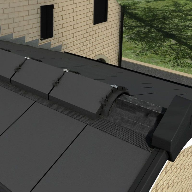 Timloc Black Dry Ridge Kit with Integrated Clips - 6m | Roofing Superstore®