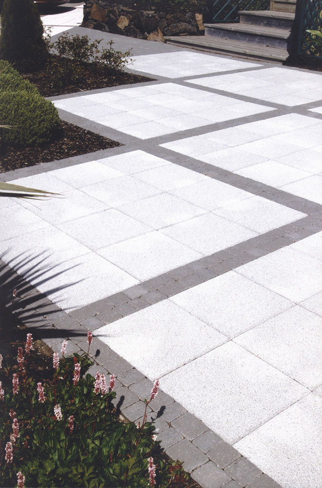 Tobermore Mayfair Flag Concrete Paving Slabs Silver 400mm x 400mm x ...