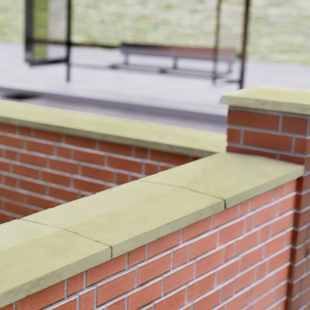 Eurodec 50-75mm Twice Weathered Concrete Coping Stone | Landscaping ...