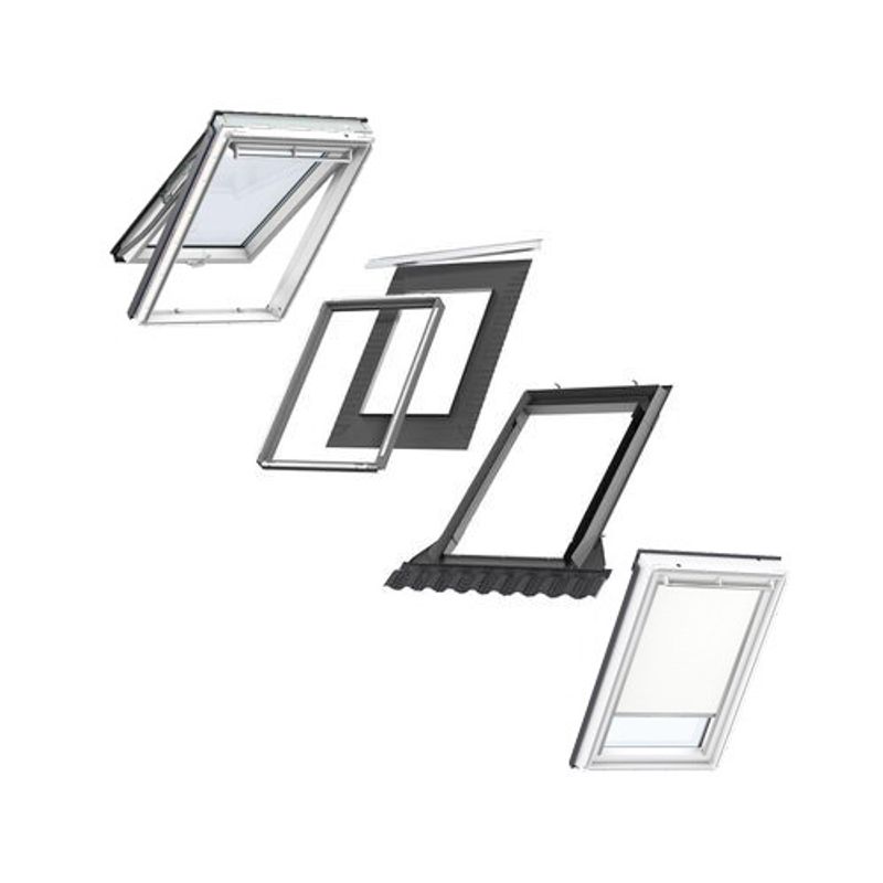 VELUX GPL Top Hung Window & Blackout Blind Bundle for Tile | Roofing ...