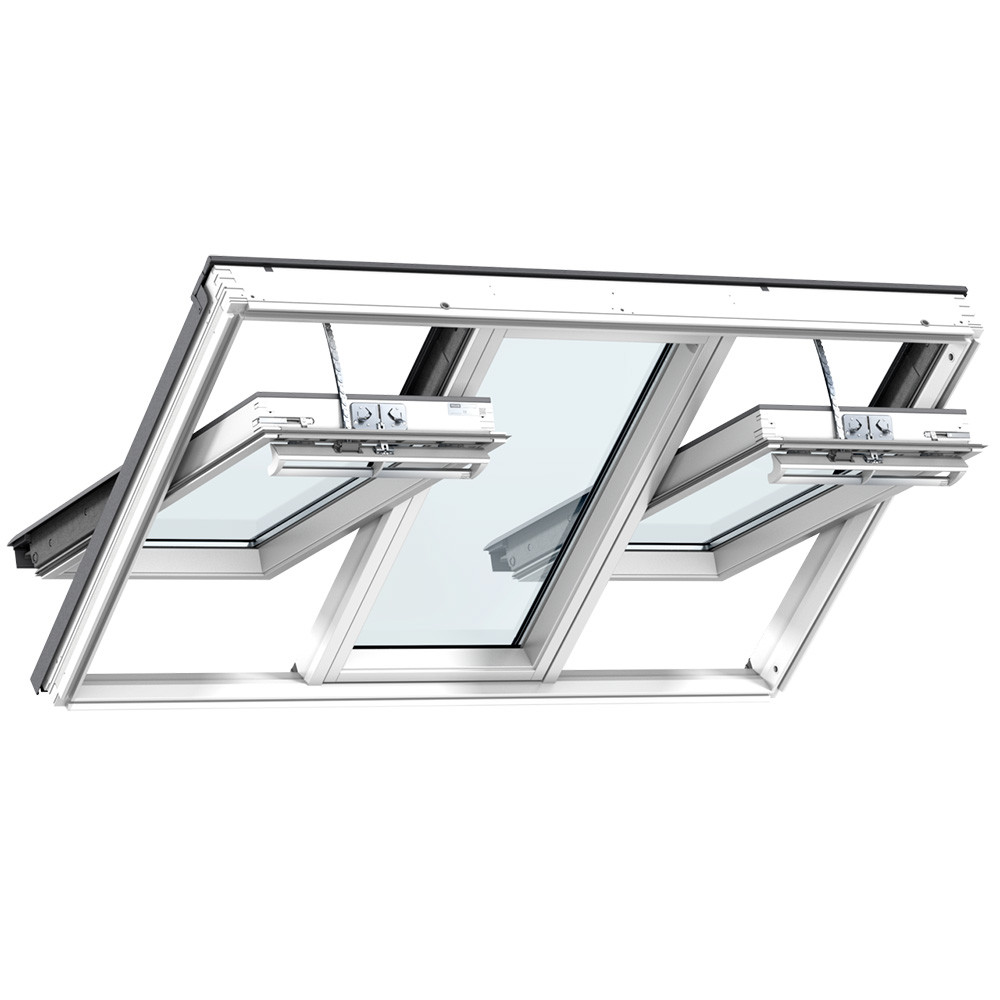 VELUX GGLS FFKF08 206630 Centre Pivot 3in1 Solar INTEGRA Window Triple ...
