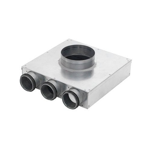 Ventilation Plenum Box 125mm x 63mm with 3 Ports - Lindab Indomo PVCU ...