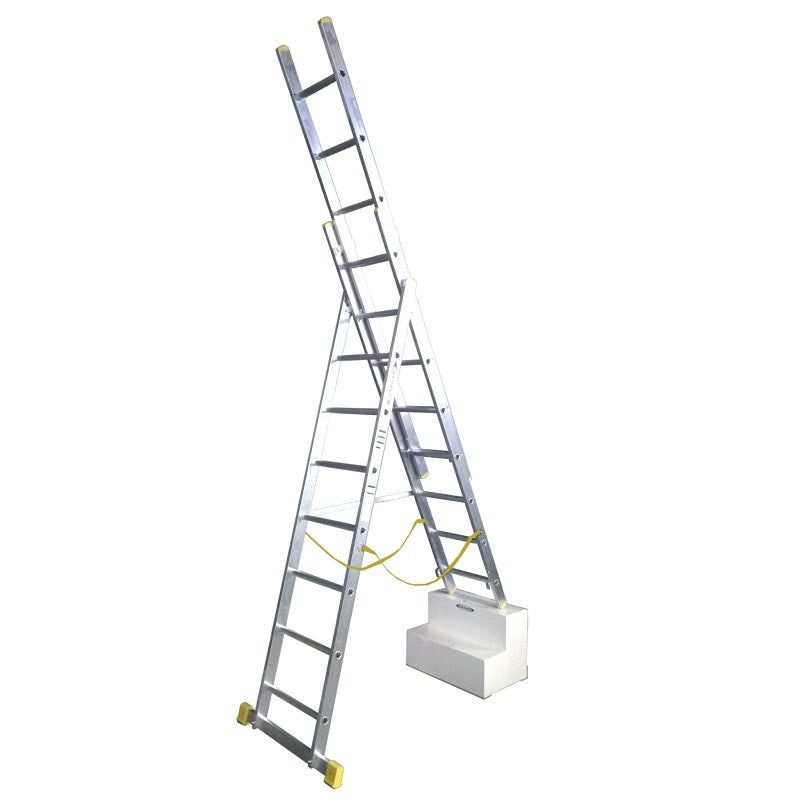 Werner 2.41m Triple Box Extension Plus Ladder x 4 - BS EN131 | Tile ...