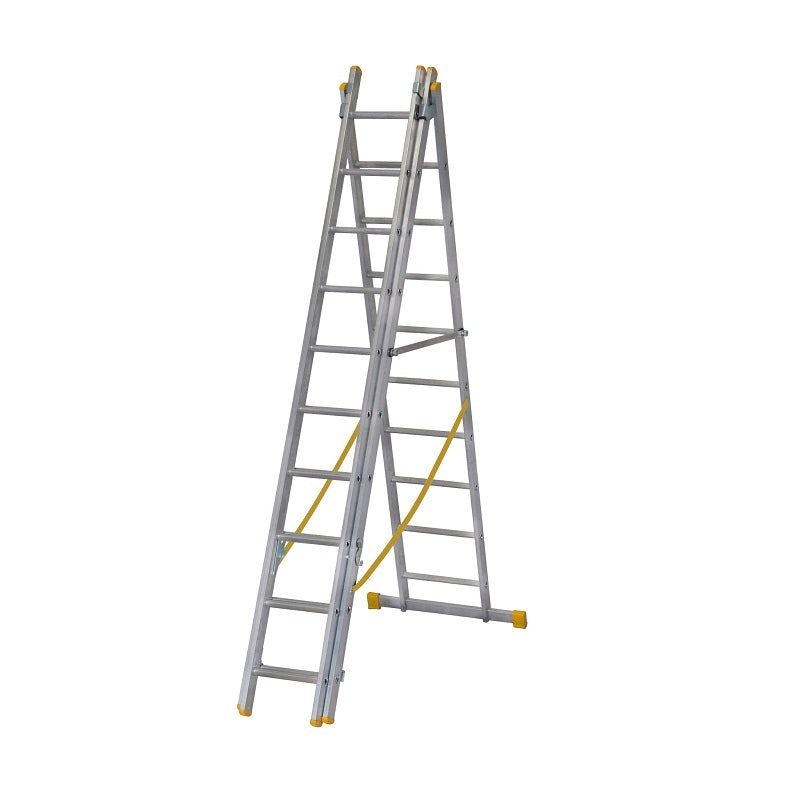 Werner 2.97m Triple Box Extension Plus Ladder x 4 - BS EN131 ...