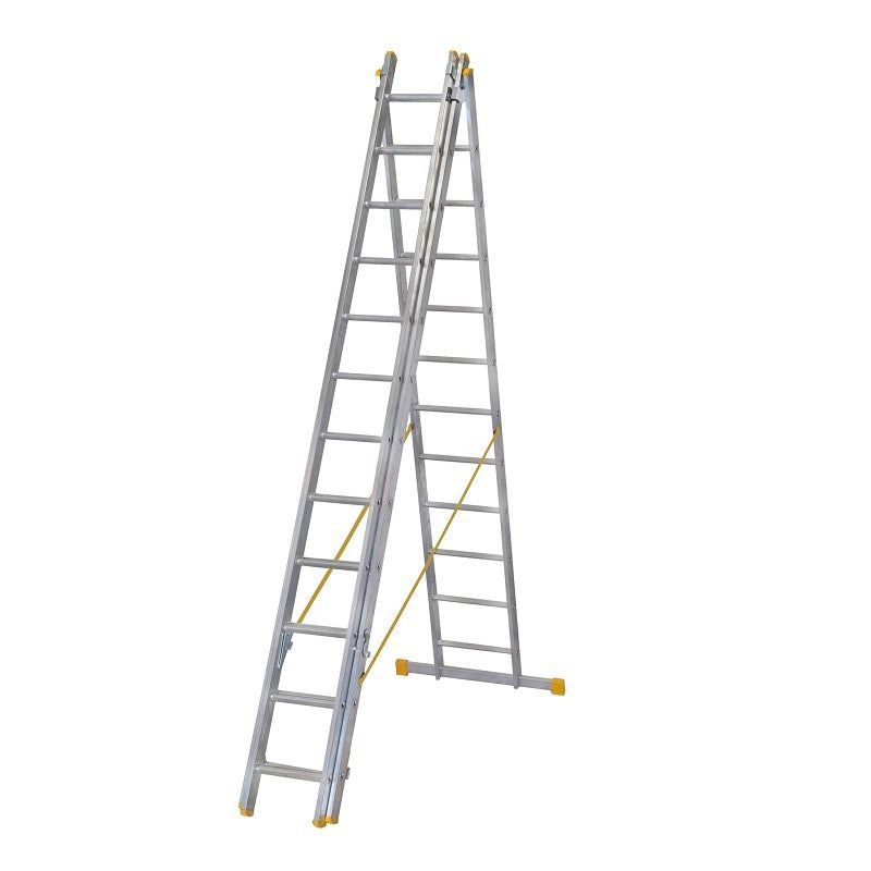 Werner 3.53m Triple Box Extension Plus Ladder x 4 - BS EN131 ...