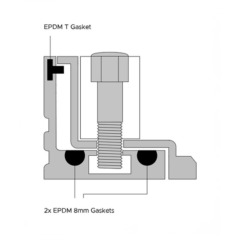 Wrekin Square-to-Round Triple Sealed 60mm Aluminium Recessed Access ...