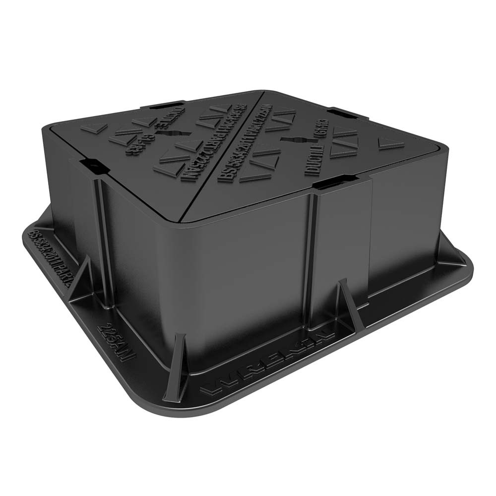 Wrekin Ductile Iron Surface Box Cover 225 x 225mm - Grade A Gas Marked ...