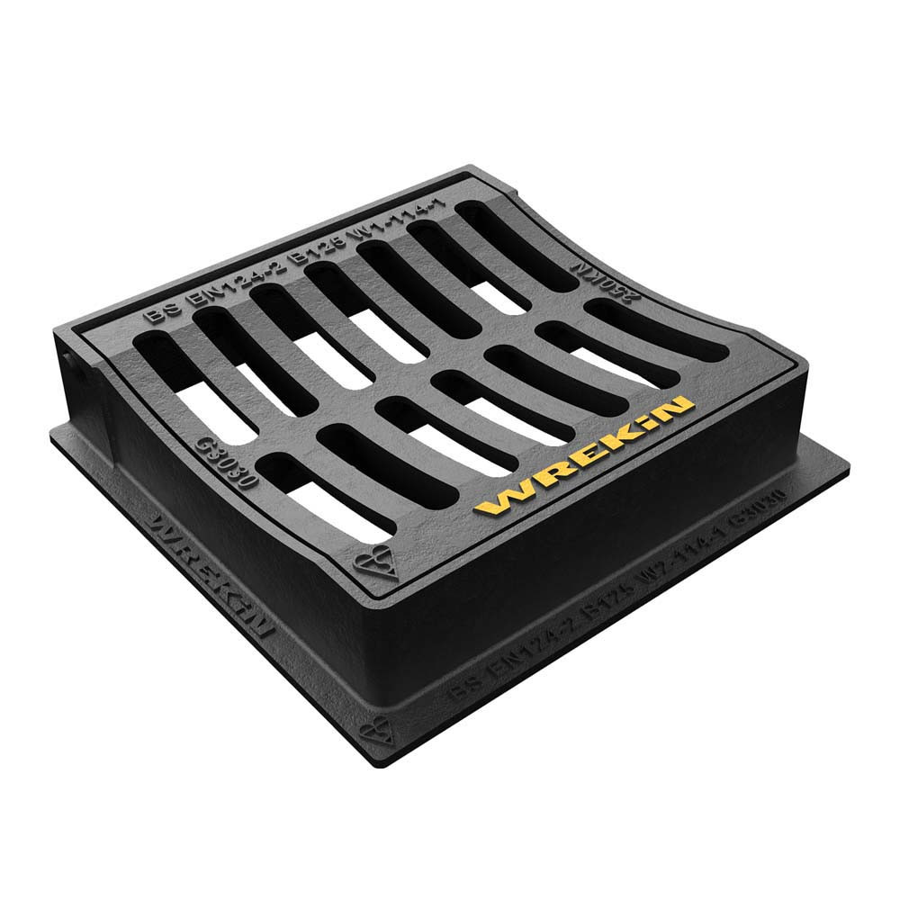 Wrekin Hinged Cast Iron Gully Grid Cover 300L x 300W x 75H - B125 ...