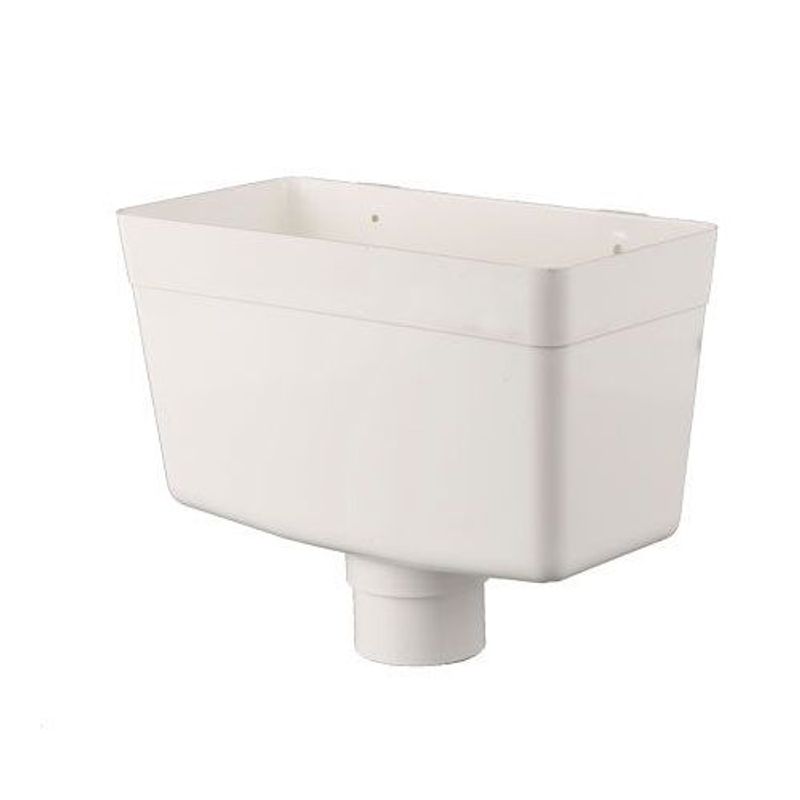 Brett Martin Plastic Guttering Universal Downpipe Hopper Head - White ...